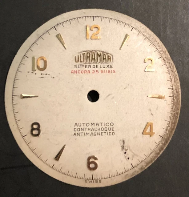 ULTRAMAR VINTAGE MEN’S Original Replacment Watch Dial Face Spare £14.99 ...