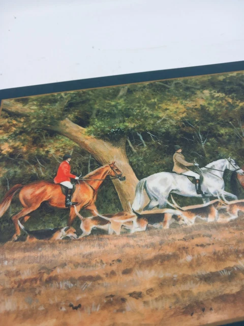 SKIRTING THE PLOUGH Hunting Scene Table Mats X12 £12.00 - PicClick UK