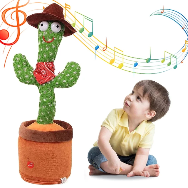 INTERACTIVE TALKING DANCING Cactus Toy Mimics Sounds Plays 120 Songs ...