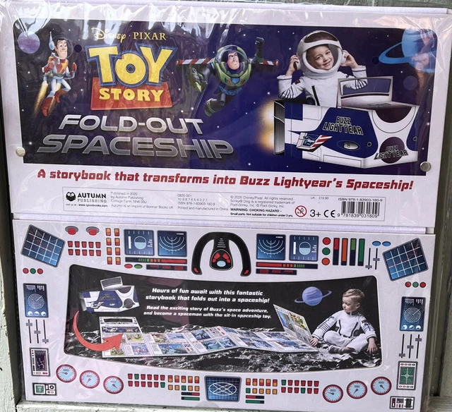 DISNEY PIXAR TOY Story Buzz Lightyear Fold Out Spaceship by Igloo Books ...
