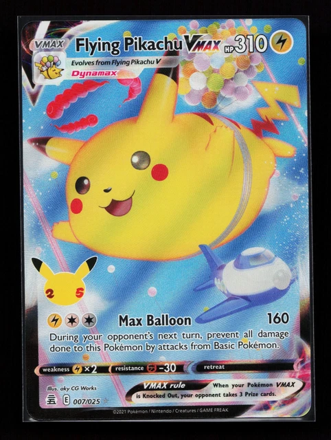 FLYING PIKACHU VMAX 007/025 Ultra Rare Celebrations Pokémon Card £4.55 ...