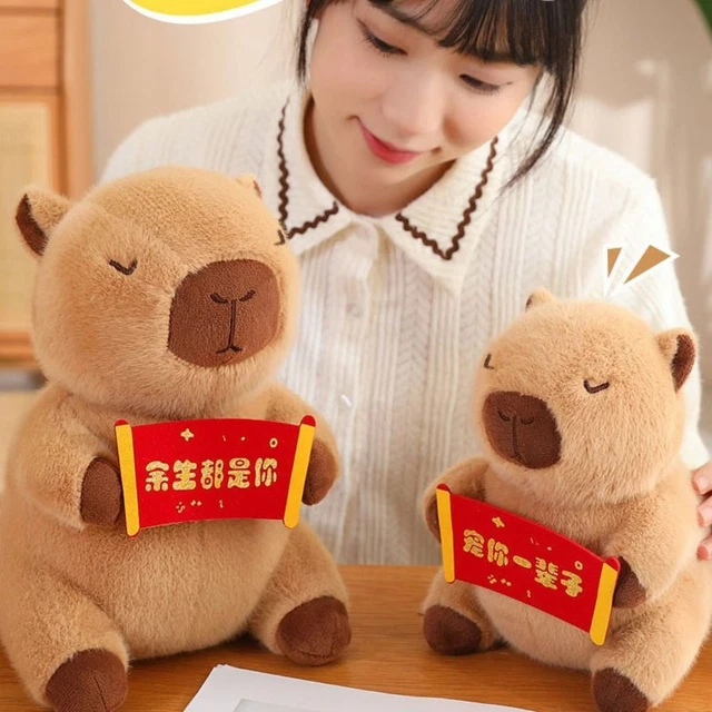CAPYBARA CAPIBARA ANIME Fluffty Toy Simulation Capybara Plush Doll Home ...