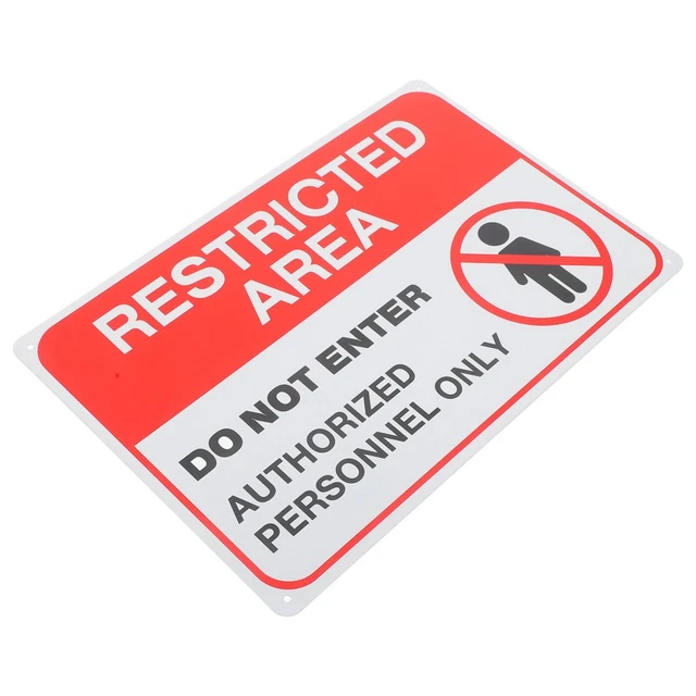NO UNAUTHORISED ACCESS Signs Private Warning Do Not Enter Outdoor ...