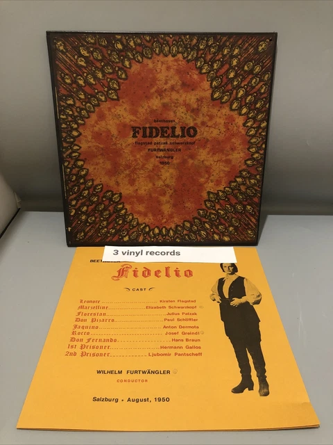 BEETHOVENS FIDELIO LP Box Set Libretto Salzburger Festspiele 1950 EUR ...