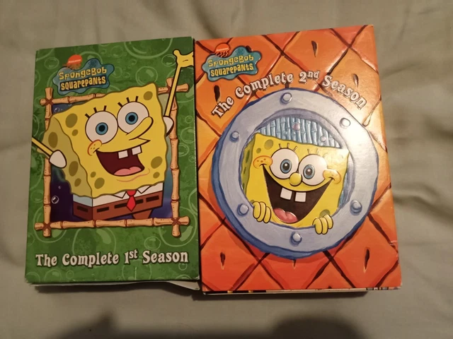 SPONGEBOB SQUAREPANTS SEASONS 1 and 2 DVD Boxset 2003 Region 1 Nickelodeon £19.44 - PicClick UK