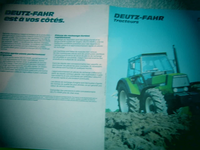 PROSPECTUS TRACTEURS DEUTZ dx 6.05 6.10 6.30 6.50 EUR 3,00 - PicClick FR