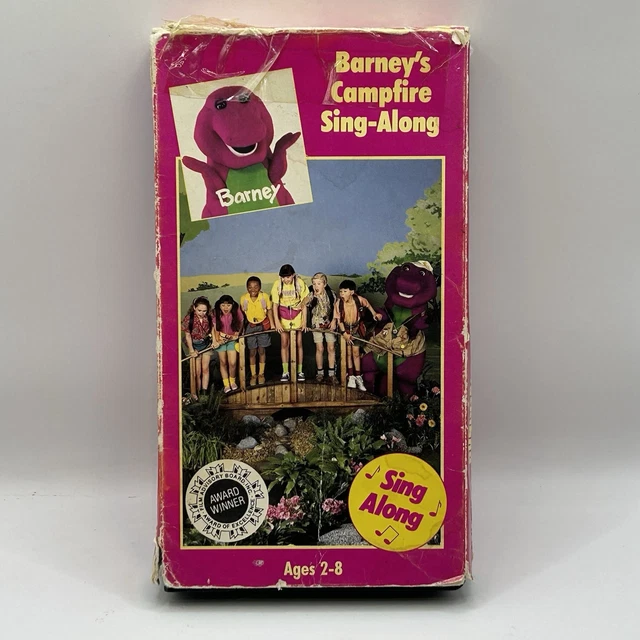 BARNEY & FRIENDS Campfire Sing-Along VHS 1990 Video Tape Vintage PBS ...