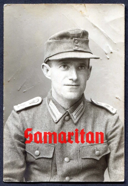 I10/12 WW2 ORIGINAL Photo Of German Wehrmacht Nco Wearing Field Cap EUR ...
