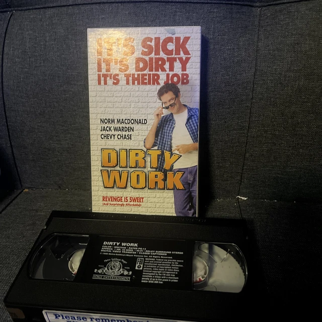 DIRTY WORK VHS Tape Movie Norm MacDonald Chevy Chase Jack Warden 1990s ...