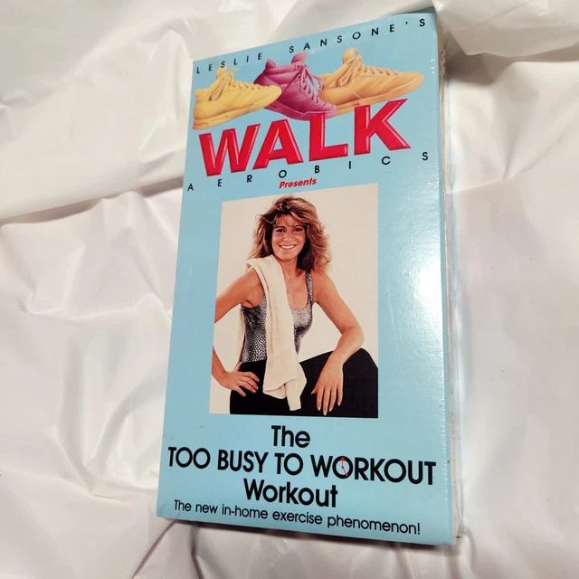 NEW VHS 1989 The Too Busy To Workout Workout - Walk Aerobics Leslie ...