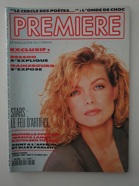 PREMIERE N°156 MARS 1990 Michelle Pfeiffer Jessica Lange Luc Besson ...