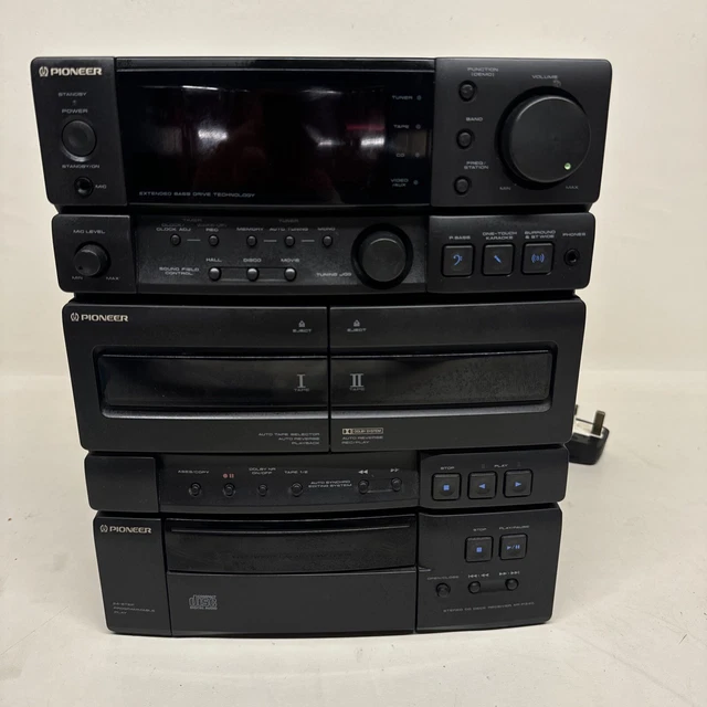 PIONEER SPEAKER SYSTEM + Cassette, CD and Radio Player XR-P340 £44.99 ...