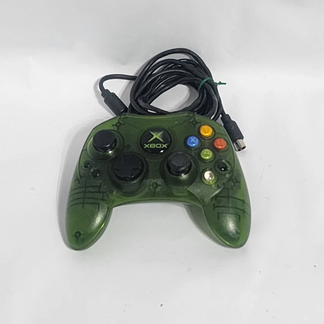 ORIGINAL XBOX CONTROLLER Wired Clear Green S-Type Official OEM EUR 29 ...