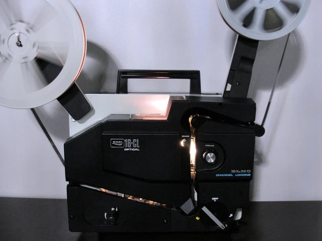 ELMO 16-CL 16MM SOUND Channel-Loading MOVIE PROJECTOR Serviced / New ...