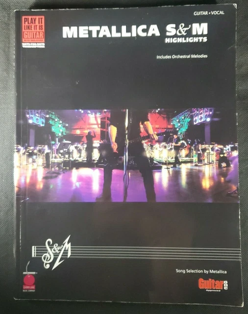 VTG 2000 METALLICA S&M Highlights Guitar Vocal Sheet Music Orchestral ...