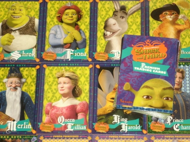 SHREK THE THIRD Complete Base Set Of 72 Trading Cards Cards Inkworks ...