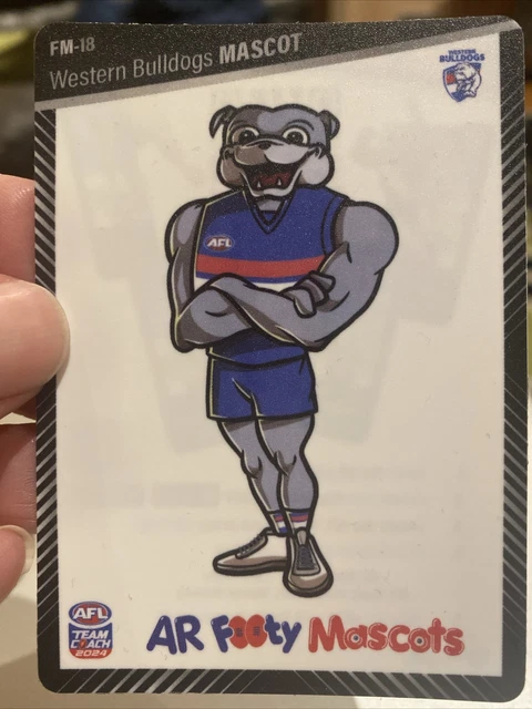 AFL 2024 TEAMCOACH - Footy Mascot card FM-18 Western Bulldogs Album ...