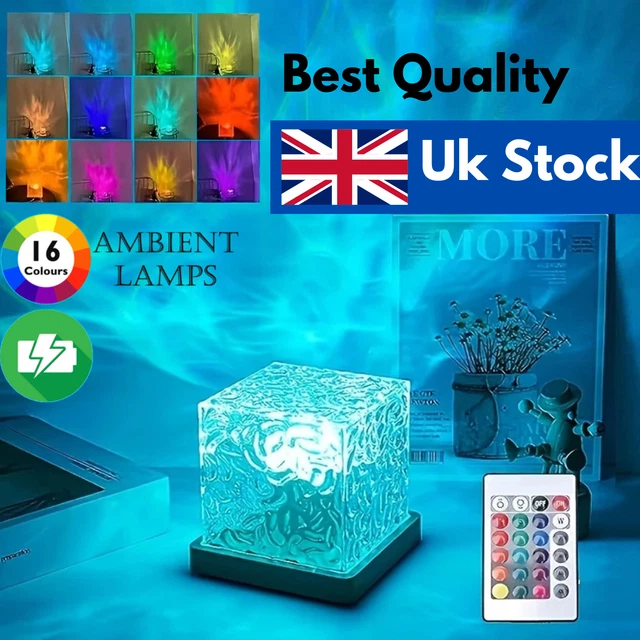 NORTHERN LIGHTS CUBE with Water Wave Night Light LED Atmosphere Lamp ...