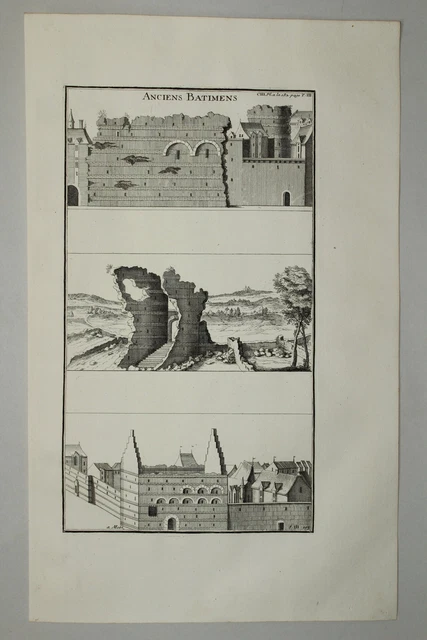 HISTORISCHE GEBÄUDE MONTFAUCON Kupferstich antike Architektur Antiquité EA 1719 EUR 9,00 ...