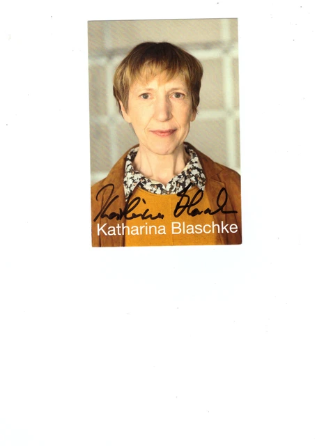 AUTOGRAMMKARTE ..VON...KATHARINA BLASCHKE ( Soko Wismar ) ( original ...