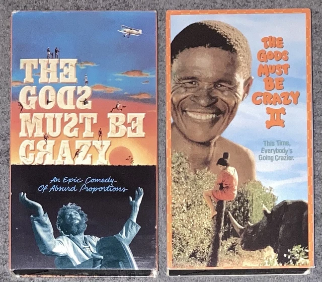 THE GODS MUST Be Crazy 1980/The Gods Must Be Crazy II 1989 VHS Double ...