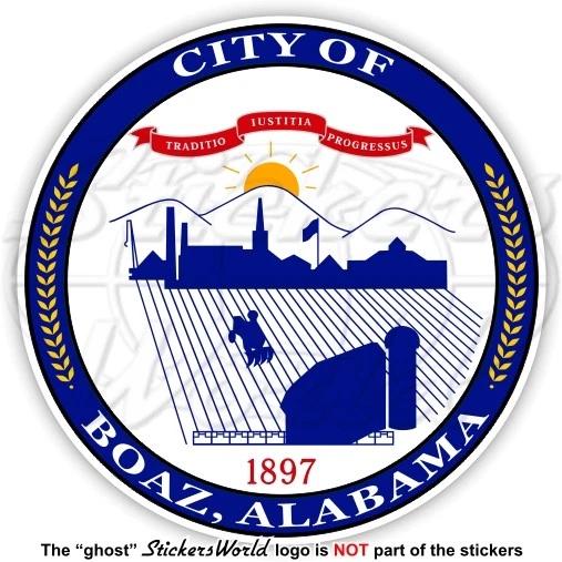 BOAZ CITY SCEAU Comté d'Etowah-Marshall Alabama State 100mm Vinyle ...