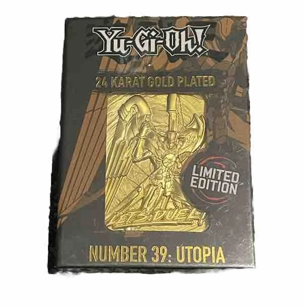 YU-GI-OH LIMITED EDITION 24 Karat Gold Plated Number 39 Utopia EUR 23,38 - PicClick IT