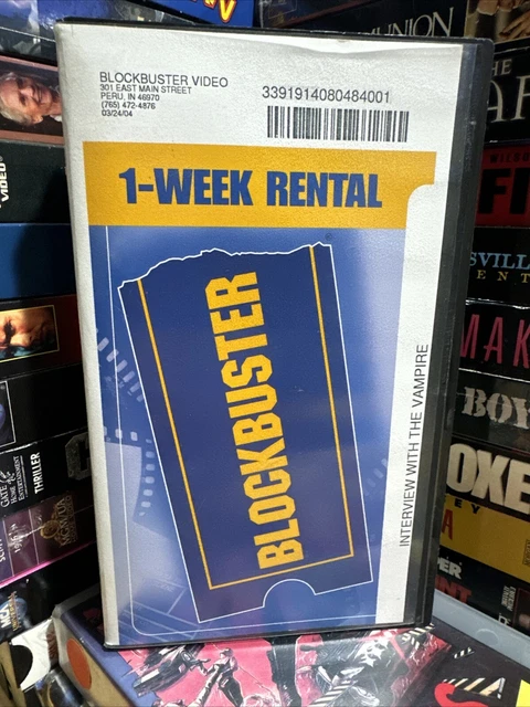 INTERVIEW WITH A Vampire VHS Blockbuster Case - Case Only £45.89 ...