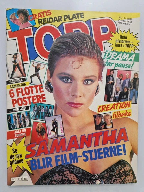 &TOPP& - 13/1988 - Samantha Fox / Mel &Kim/ Falco/Bros/Dio/Europe ...