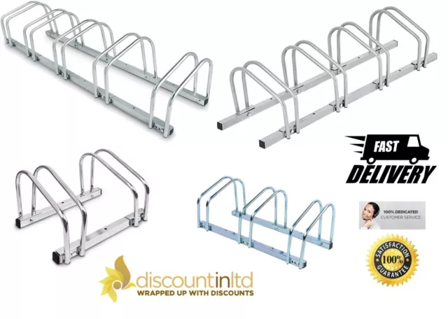 BIKE PARKING CYCLE Bicycle Rack Floor Stand Wall Mount Holder Steel ...