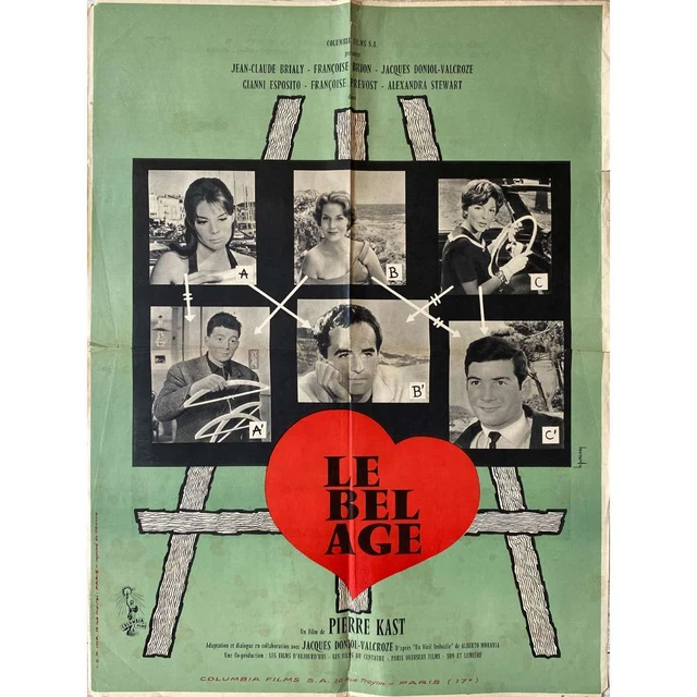 LE BEL AGE Affiche de film - 60x80 cm. - 1960 - Loleh Bellon, Pierre ...