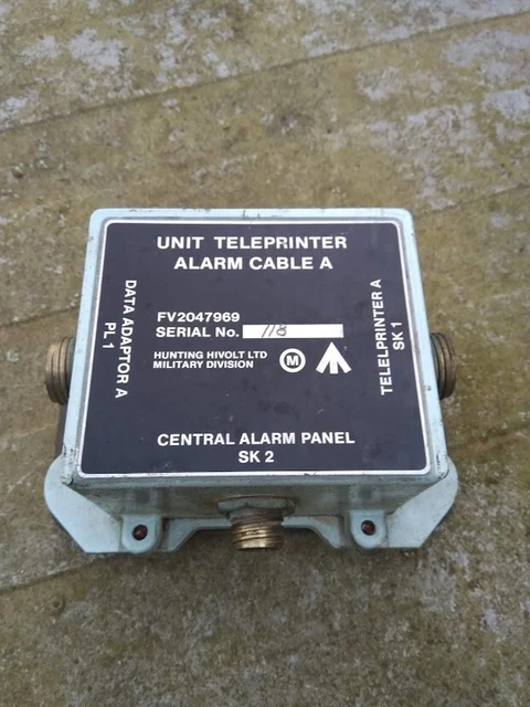 EX MOD MILITARY Vehicle Communications Clansman Unit Teleprinter Box £34.99 - PicClick UK