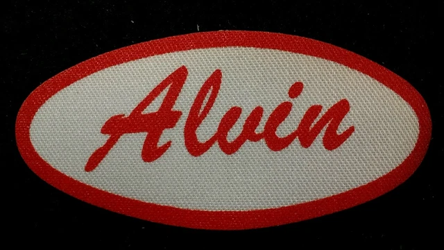 ALVIN VINTAGE 1960S Cursive Name Patch Uniform Shirt Iron On RARE VHTF ...