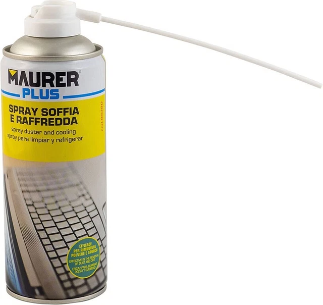 ARIA COMPRESSA SPRAY Bombola Soffia Raffredda Rimuove Polvere Sporco ...