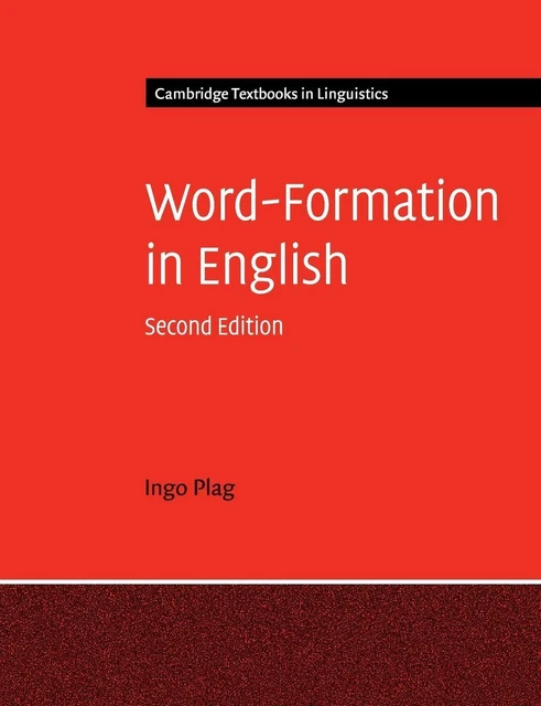 WORD-FORMATION IN ENGLISH Ingo Plag EUR 42,00 - PicClick DE