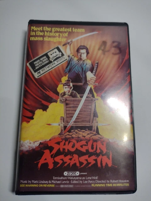 SHOGUN ASSASSIN VHS Vipco Pre Certificate Rare Vintage Cassette Video ...