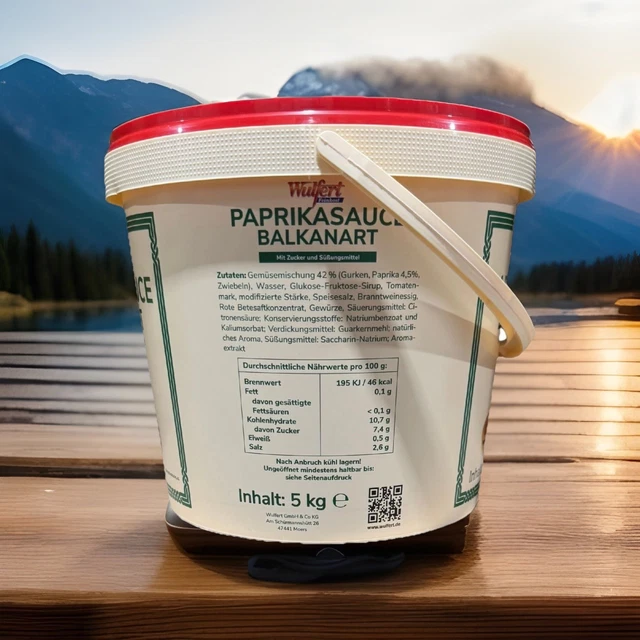 WULFERT FEINKOST PAPRIKASAUCE Balkanart – 5 kg EUR 22,99 - PicClick DE