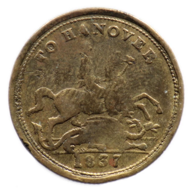 JETON VICTORIA / TO HANOVER 1837 - ROYAUME UNI / UNITED KINGDOM token ...