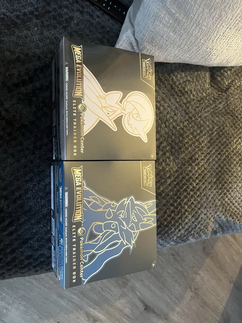 POKÉMON TCG MEGA Evolution Pokemon Center ETB Both ETBs £291.88 ...