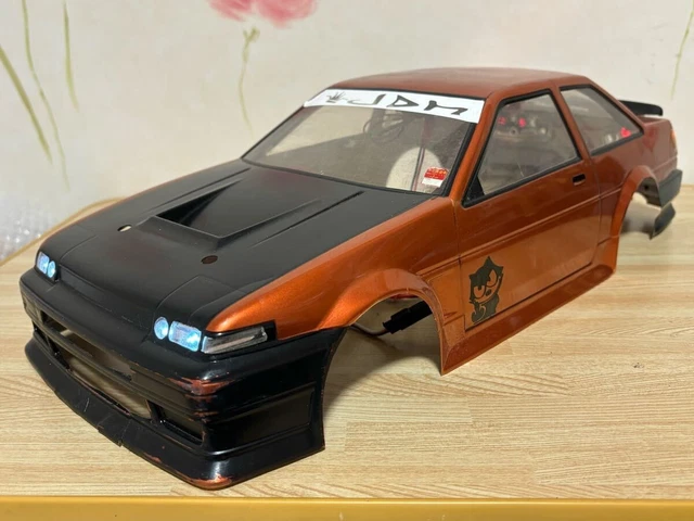 1/10 YOKOMO AE86 Sprinter Trueno 2-door Orange with LED RC Body YOKOMO ...