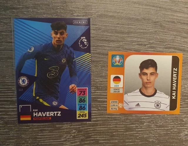 PANINI EURO 2020 Sticker - Kai Havertz Germany #618 & Adrenalyn XL PL ...