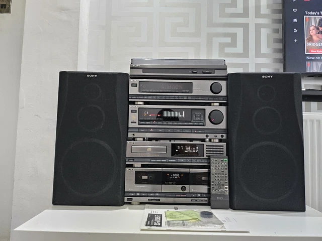 SONY LBT-D505 HIFI Stack System With Speakers Remote Manuals Hifi ...