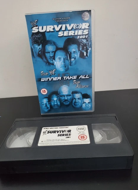 WWF SURVIVOR SERIES 2001 Vhs The Rock/Stone Cold Steve... £10.20 ...