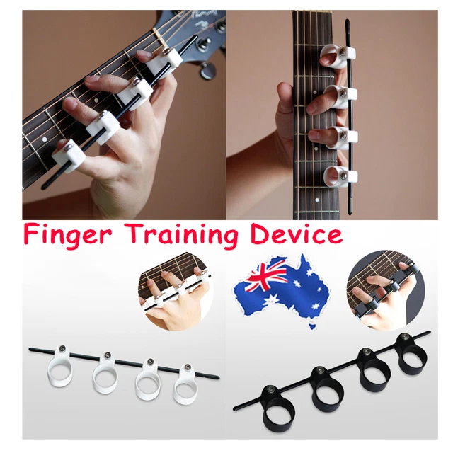 FINGER SPAN TRAINING Guitar Finger Trainer Bass Expander Tension Grip ...