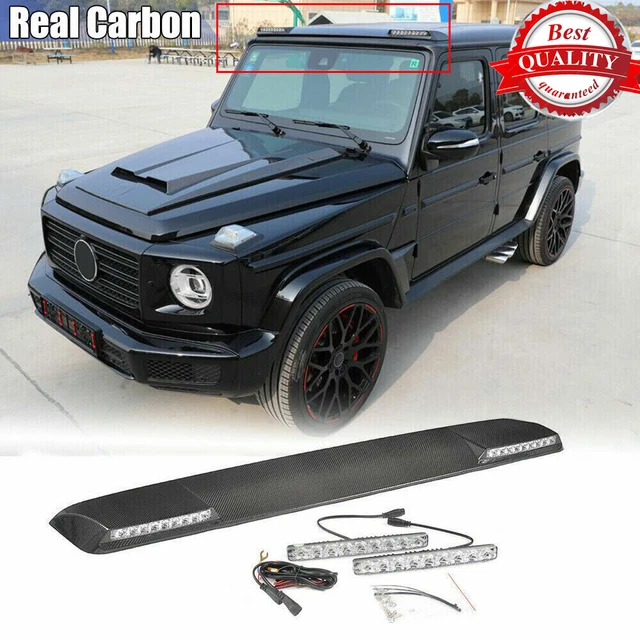 REAL CARBON FRONT Roof Spoiler For Mercedes G Class W463 W464 G550 G63 AMG 2019+ £439.99 ...
