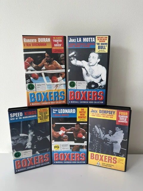 BOXING VHS SET of 5, sugar Ray Leonard, Jack la Motta $61.40 - PicClick AU