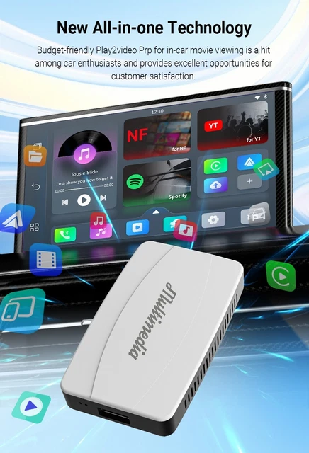 DRERYRIT AIBOX ADAPTER-WIRELESS CarPlay/Android Auto adapter for wired ...