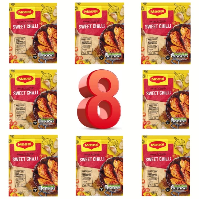 MAGGI SWEET CHILLI Chicken Seasoning 41g x 8 Packets Bnwp £8.99 ...