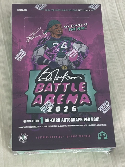 2026 BO JACKSON Battle Arena Ken Griffey Jr Edition Hobby Box Sealed ...