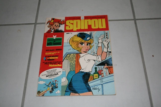 MAGAZINE SPIROU 1928 de 1975 natacha walthery mini poster seron petits hommes EUR 1,40 - PicClick FR